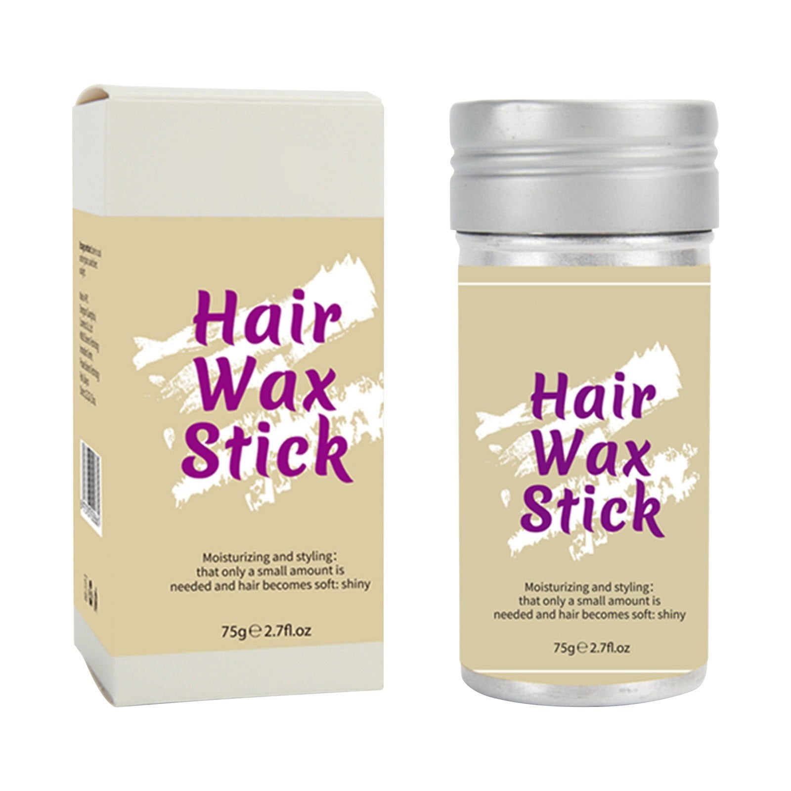 H Wax Stick for Flyaways and Wigs,75g Wax Stick with Brushes for Medium ...