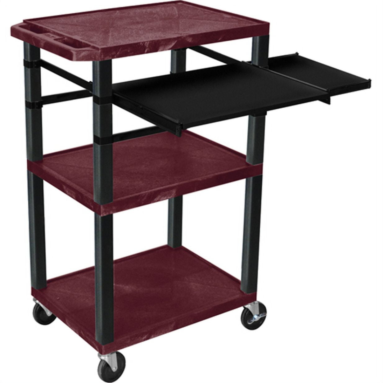 Front and Side Pullout Shelf Carts Black Legs - Walmart.com