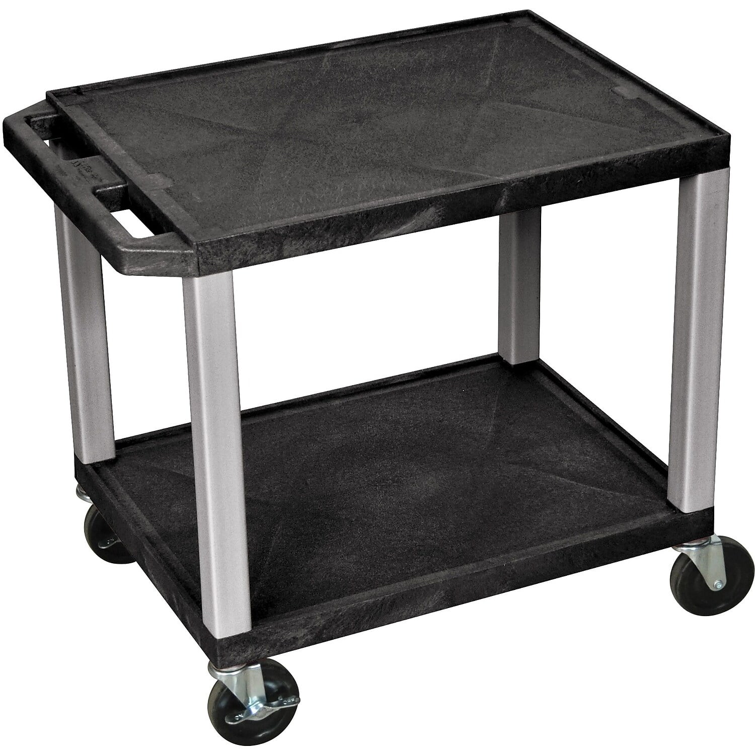 Assorted Publishers 2 Shelves Tuffy AV Cart W/Nickel Legs & Electrical ...