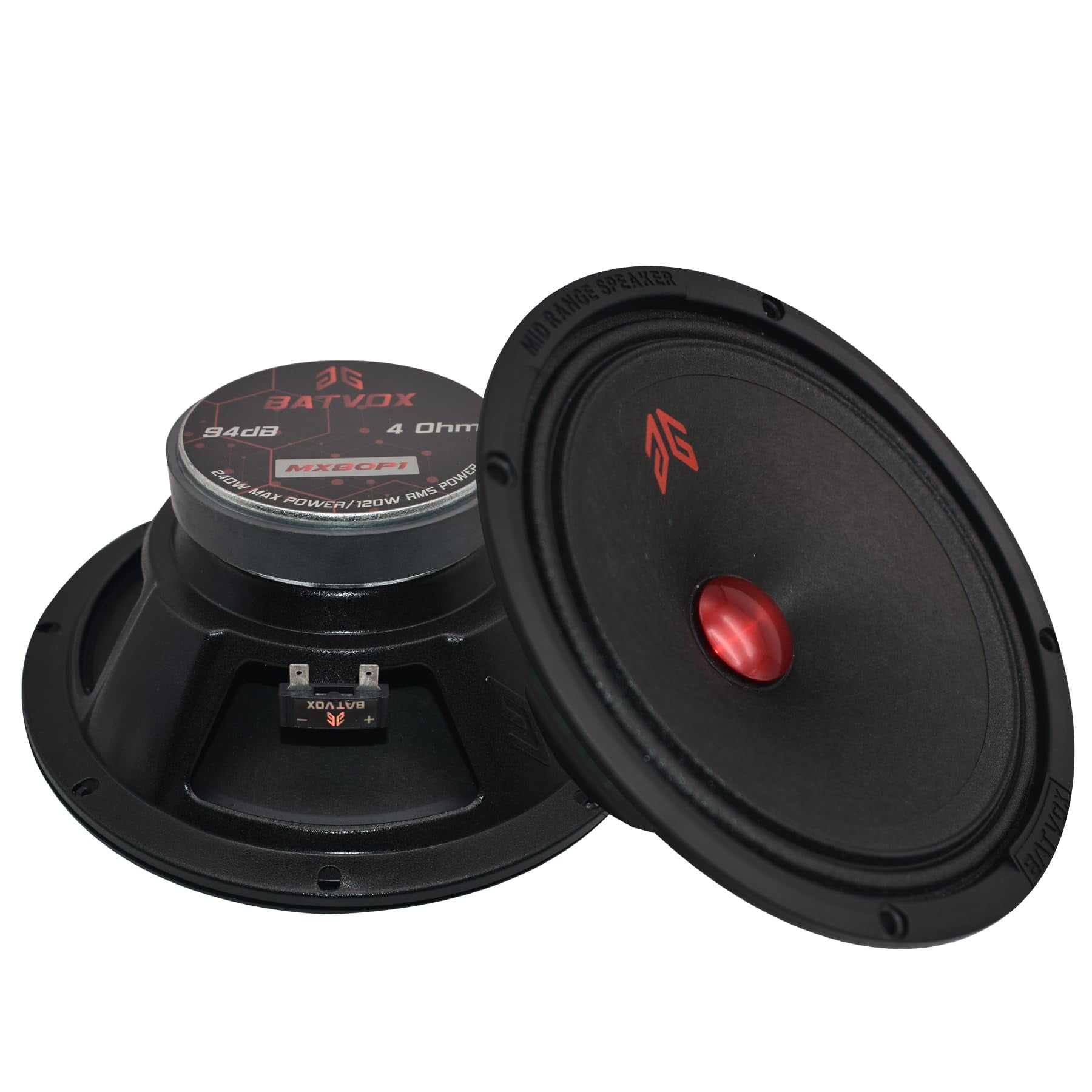 H YANKA BATVOX 8 Inch Midrange Speakers Car Audio, 480 Watts 4 Ohms ...