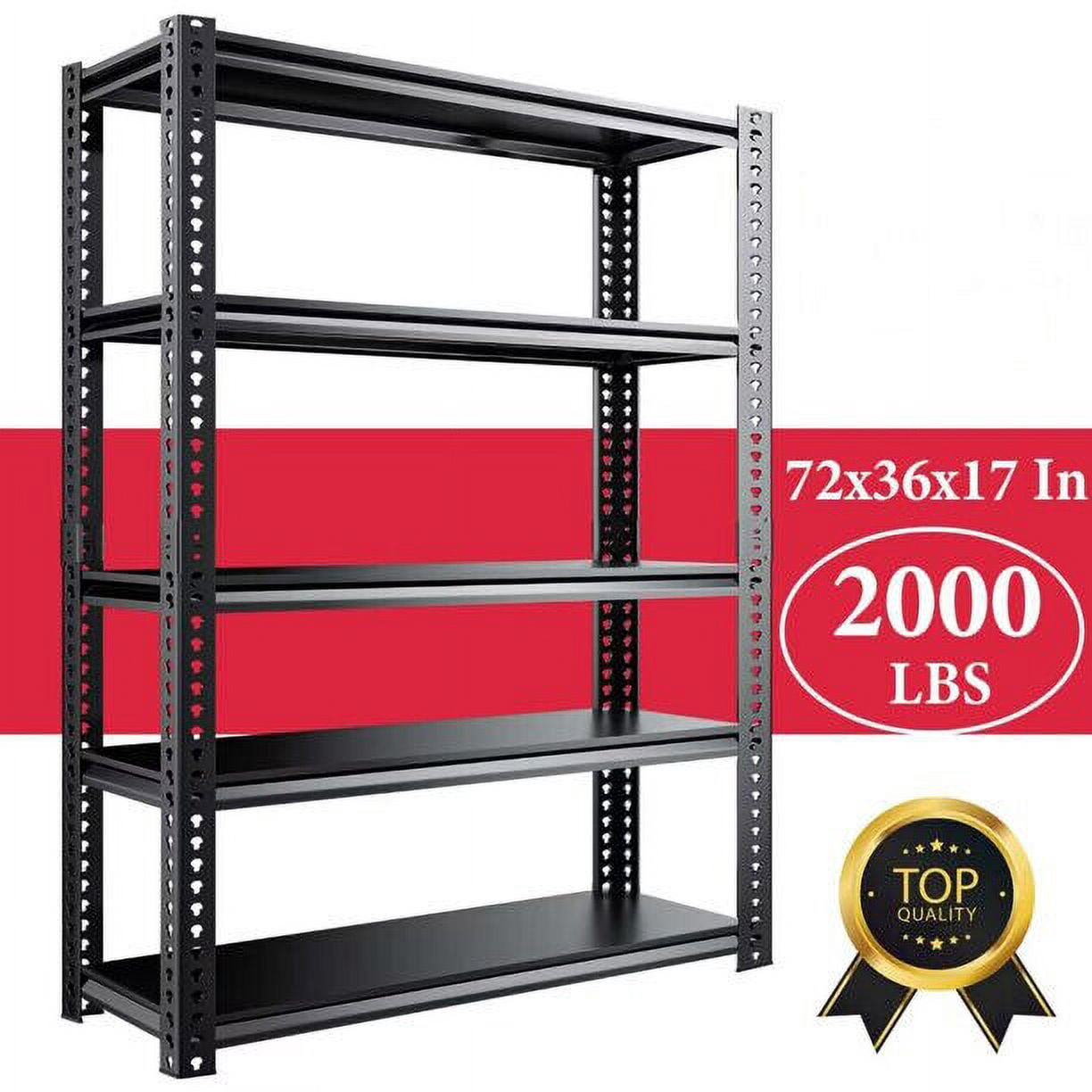 H&ZT Adjustable Shelf Heavy Duty Shelving units Storage Support 2000lb ...