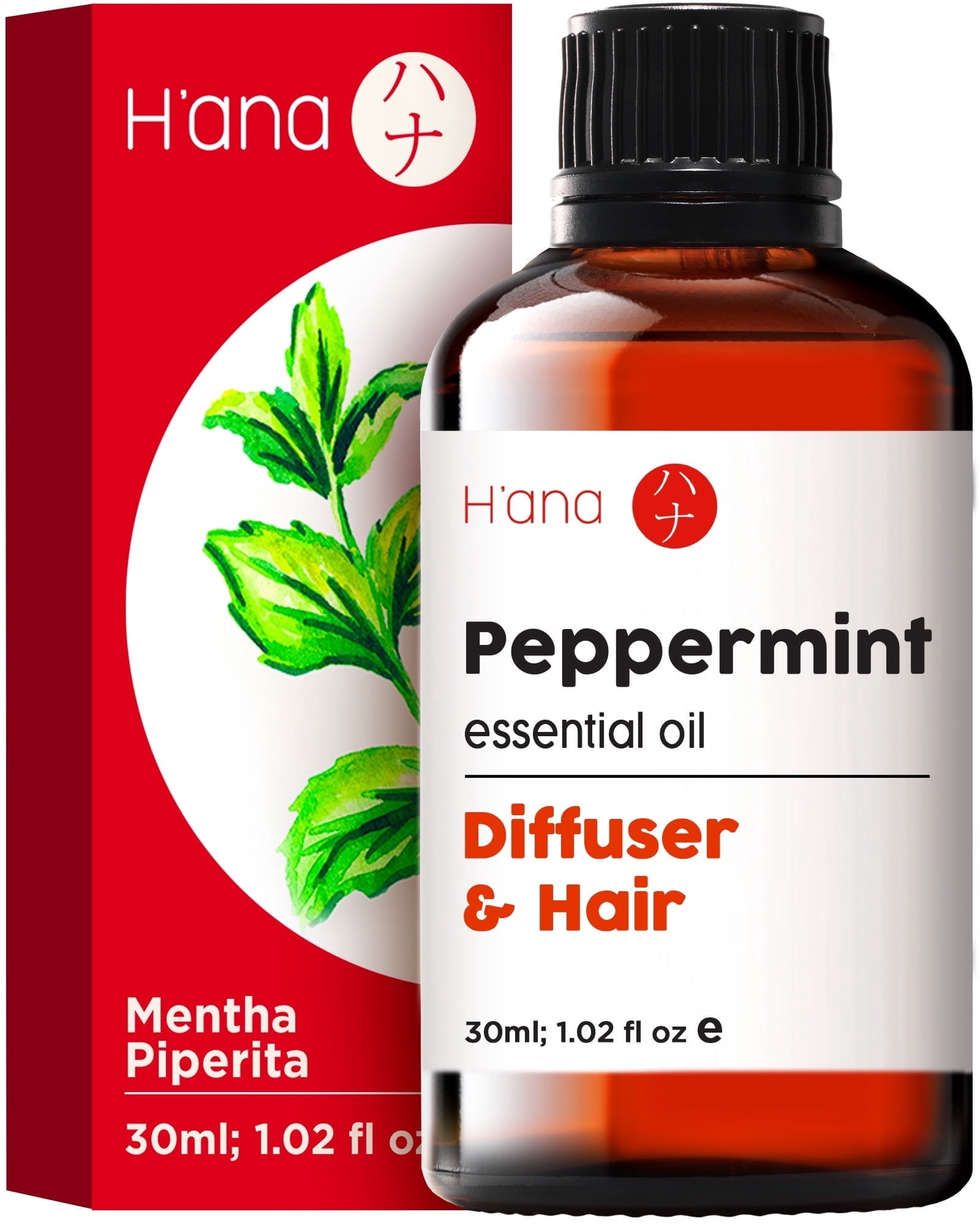 H'ana Peppermint Essential Oil - 100% Pure and Natural Peppermint Oil ...