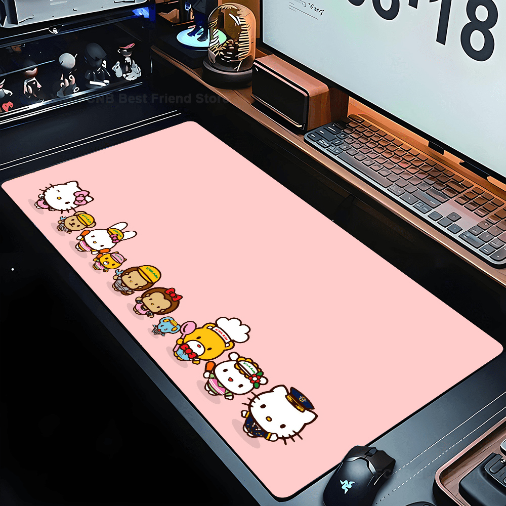 H-hello K-kitty Mousepad Mouse Mat Desk Mat With Pad Gaming Accessories ...