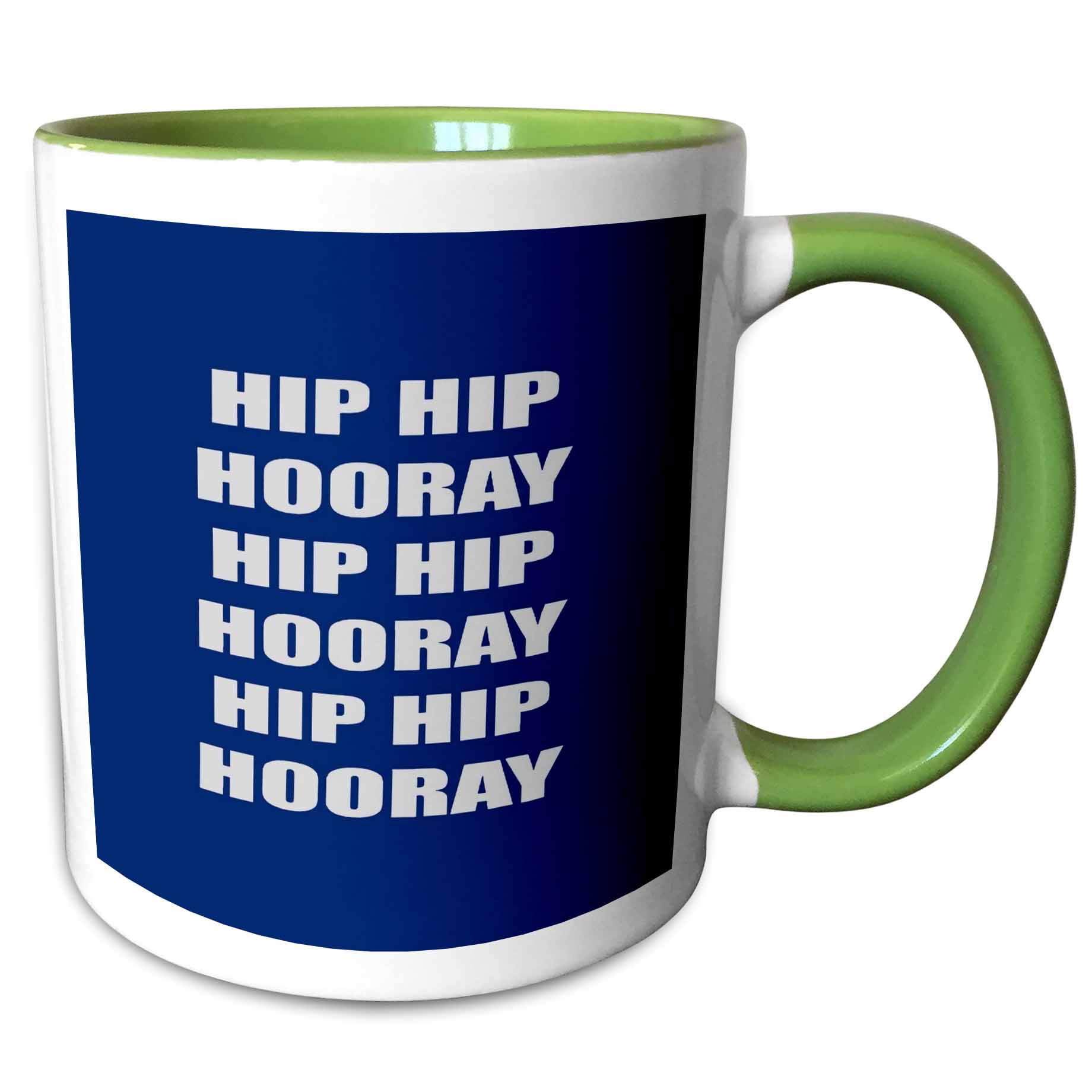 3drose, Hıp Hip Hooray Three Cheers Light Grey Text Blue Background ...