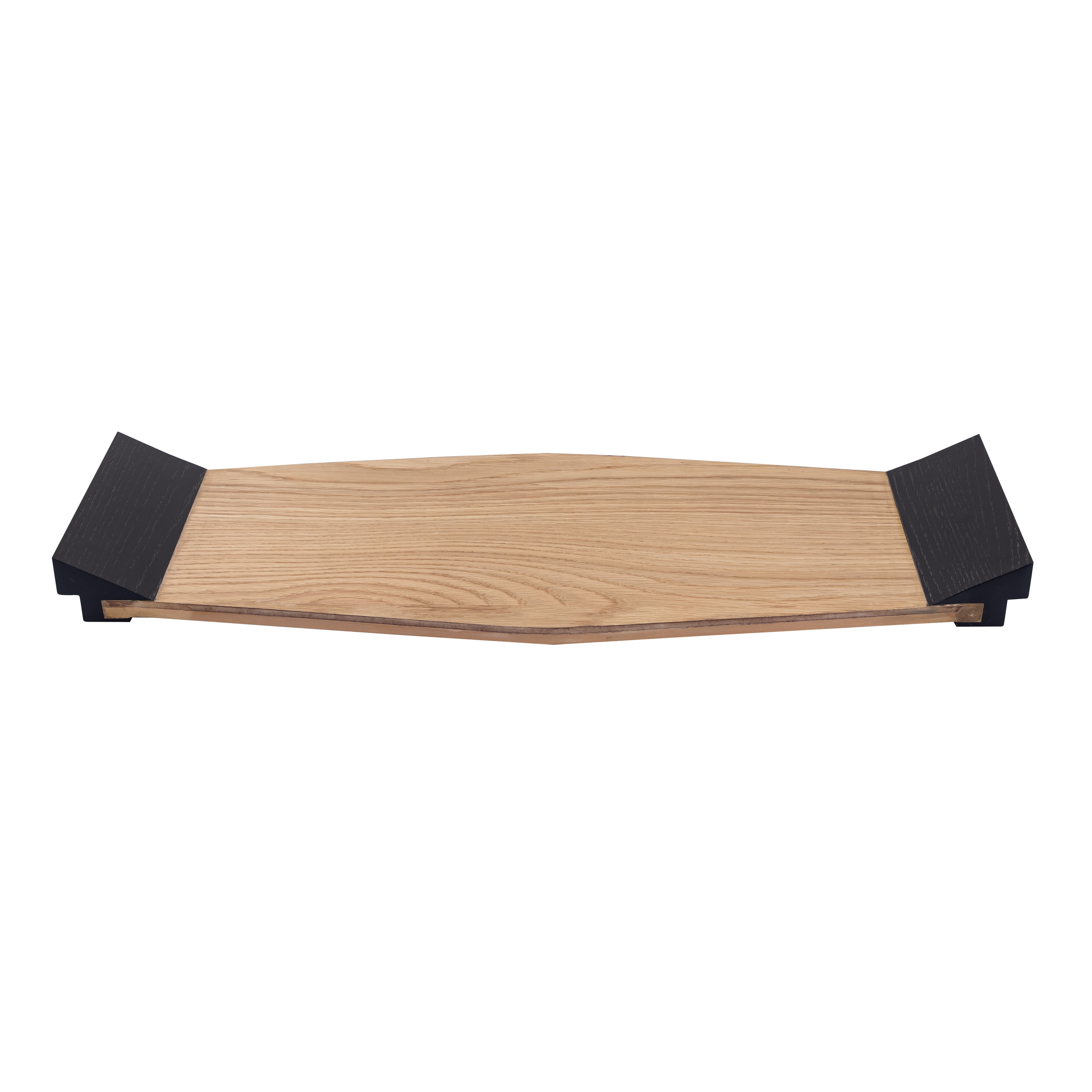 Elk Home Facet Scandinavian Wood Veneer Tray in Light Oak Finish ...