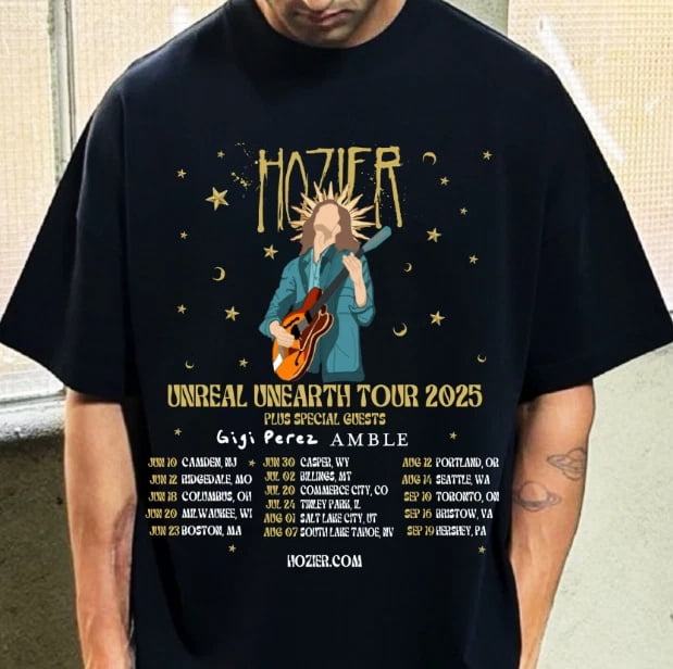 H0z!3r Unre@l Une@rth Tour 2025 Tee for Music Fans, Columbus OH Concert ...