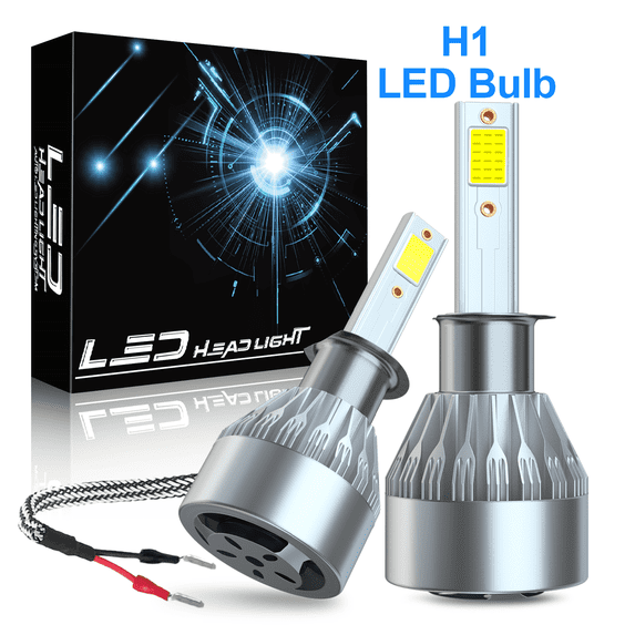 H1 Bulbs, 6500K Cool White, Super Bright Headlight, Easy Installation ...