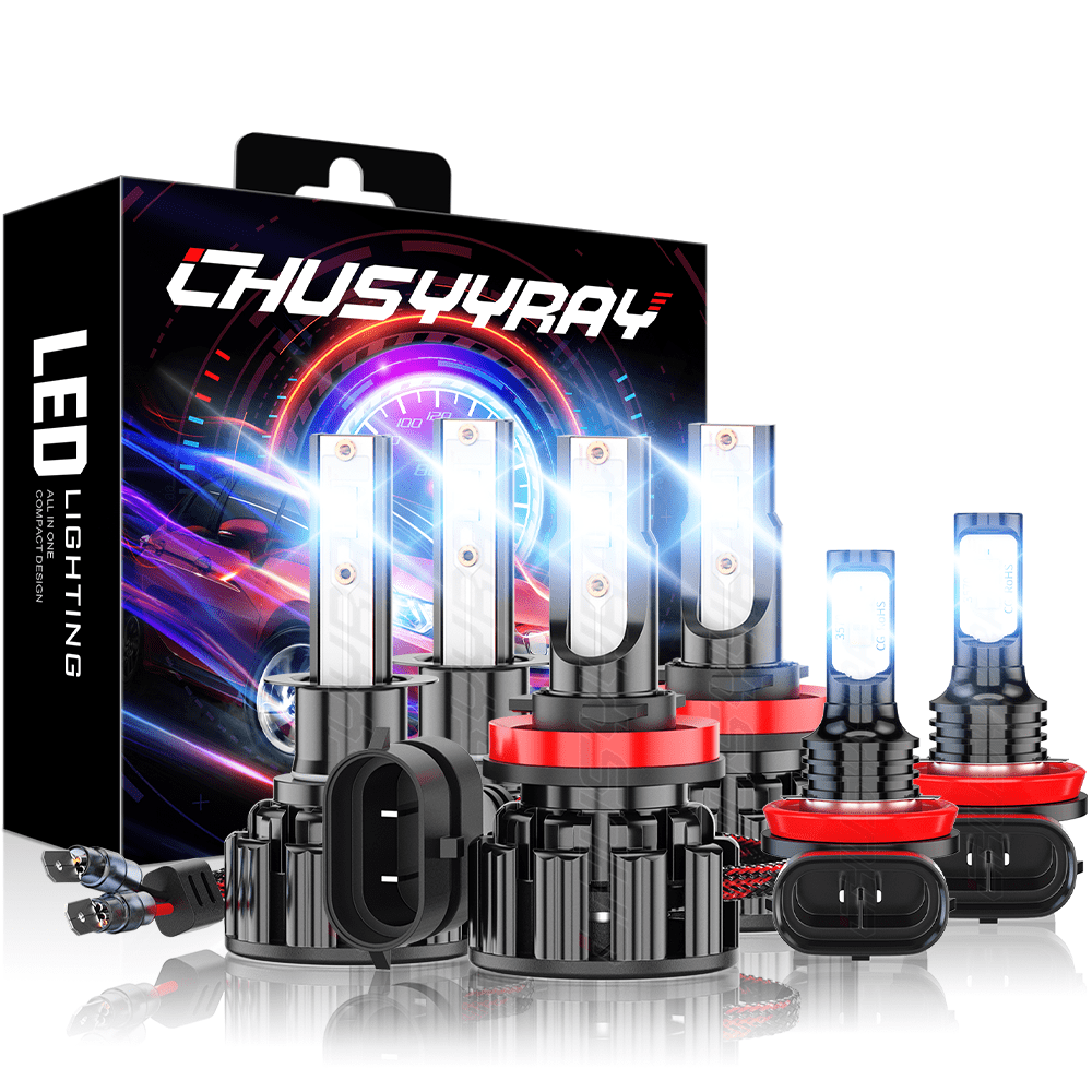 H1 H11 H11 For Ford Fiesta 2014 2015 2016 Combo LED Headlights High Low ...