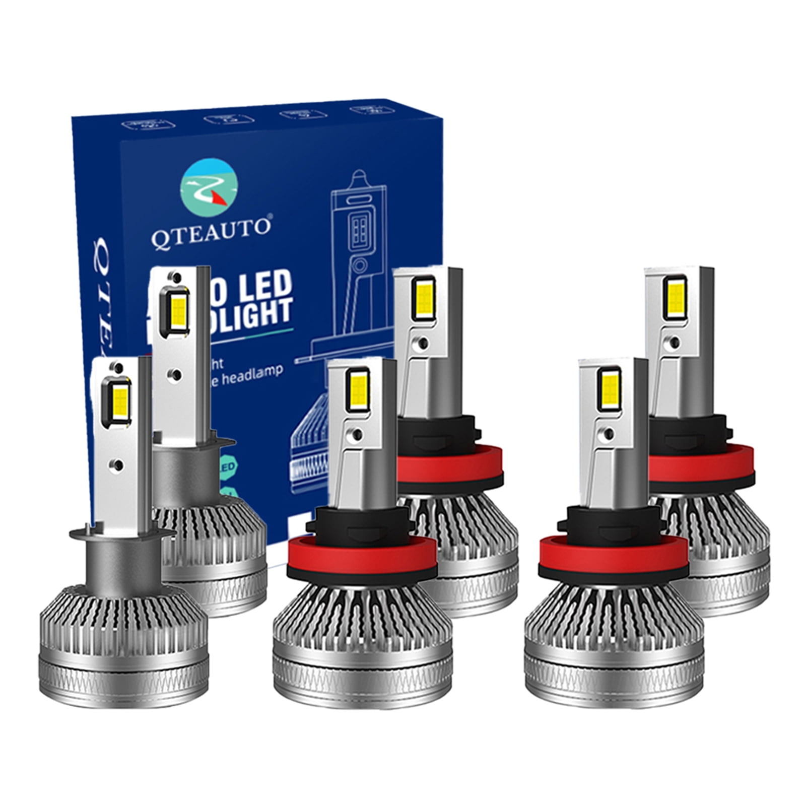 H1 H8/H9/H11 Super Bright LED Bulb High Beam Low Beam Fog Light 140W ...