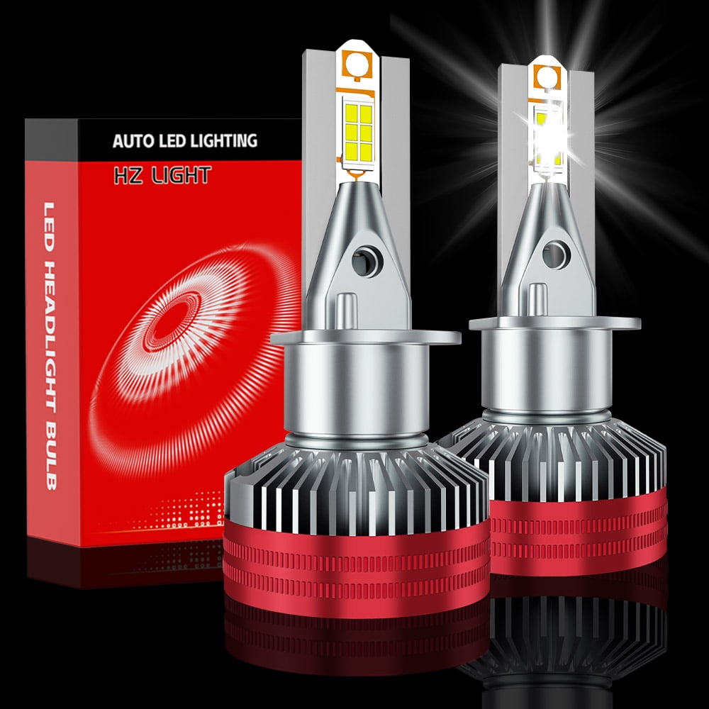 H1 LED Headlight Bulbs High Low Beam Super Bright 6700K 30000Lumens ...