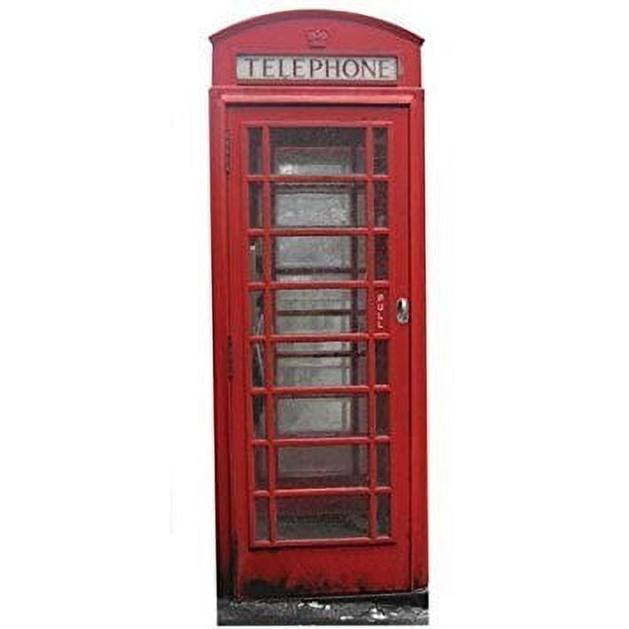 H10120 British Telephone Booth Cardboard Cutout Standup - Walmart.com