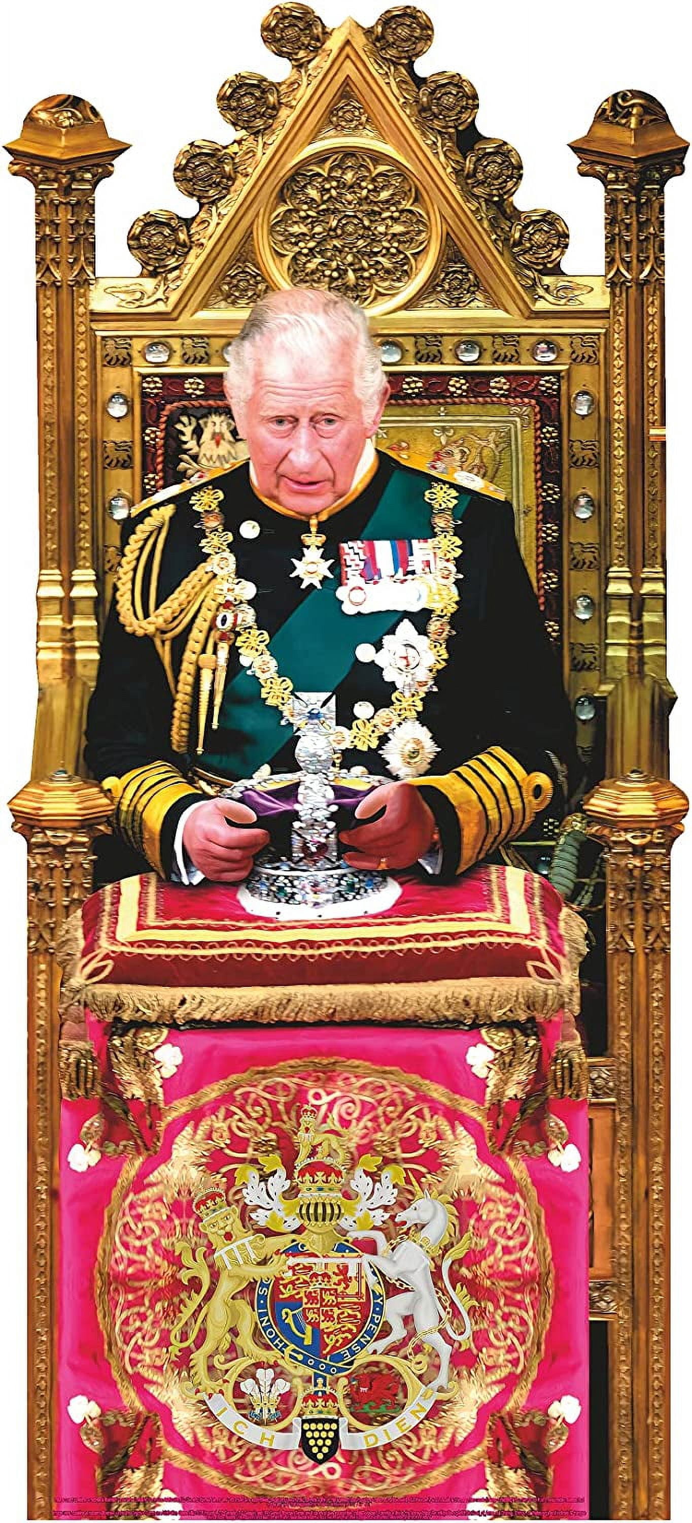 H10519 King III Crown Throne Cardboard Cutout Standee Standup - Walmart.com