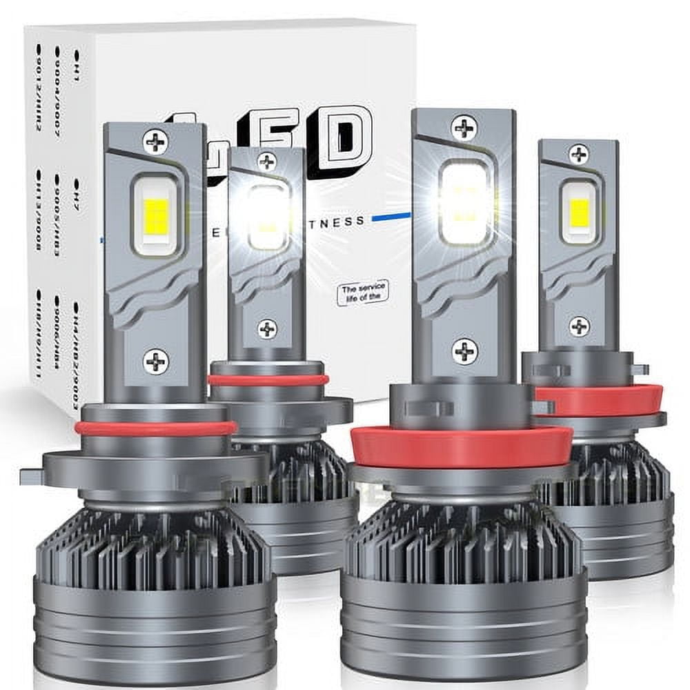 H11 9005 Headlights COMBO LED Bulbs High Low Beam for 2007-2020 ...