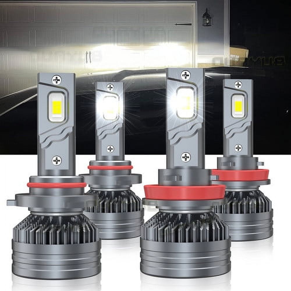 H11 9005 Headlights COMBO LED Bulbs High Low Beam for 2015-2020 ...