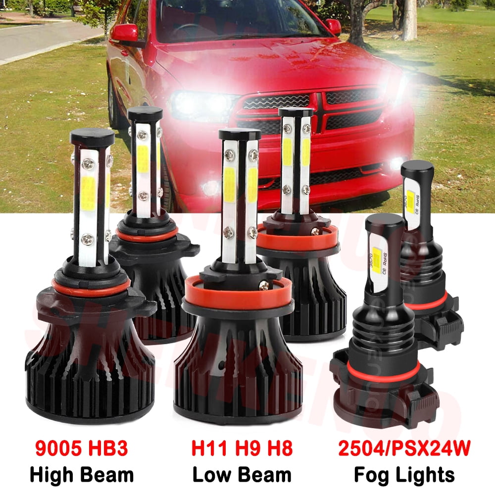 H11 9005 High&Low Beam for Dodge Durango 2011 2012 2013 LED Headlights ...