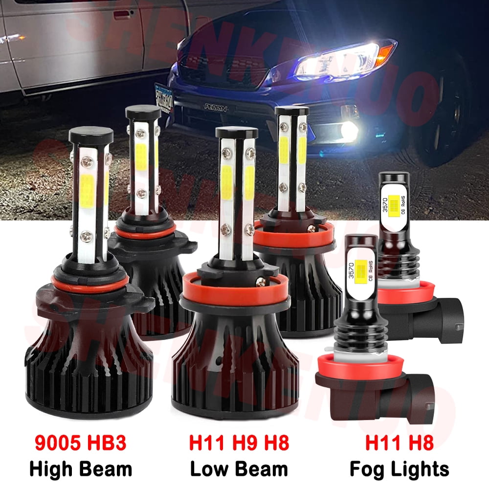 H11 9005 High&Low Beam for Subaru WRX 2015 2016 2017 2018 2019 2020 LED ...
