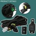 H11 Fog Light Wiring Harness with LED Indicators and Switch for ...