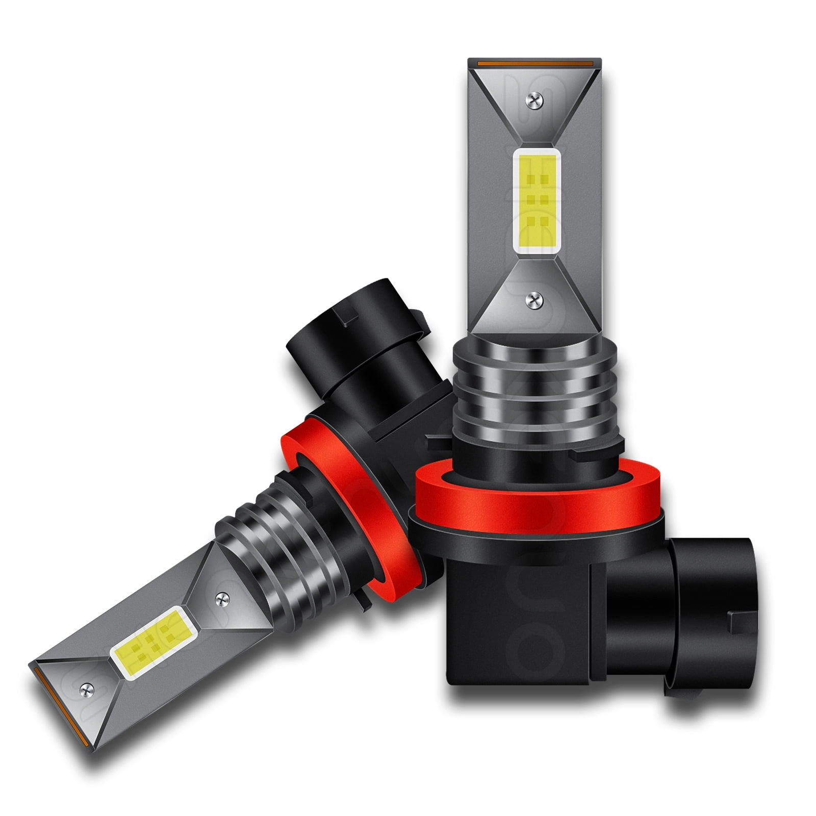 H11/H8/H16 LED Fog Light Bulbs, 6000K Xenon White, 360-degree ...