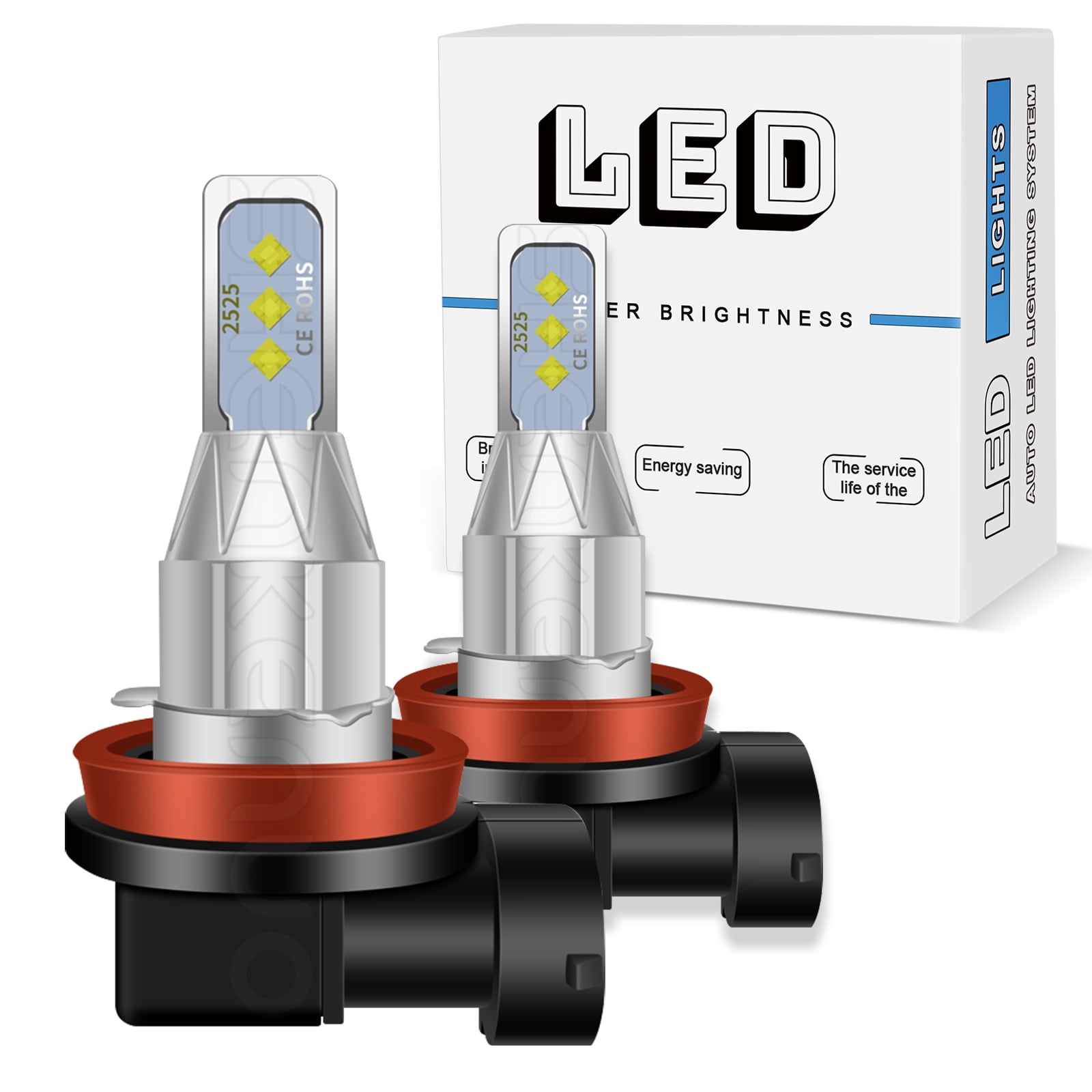 H11/H8/H16 LED Fog Light Bulbs for Hyundai Elantra 2013-2018 8000 ...