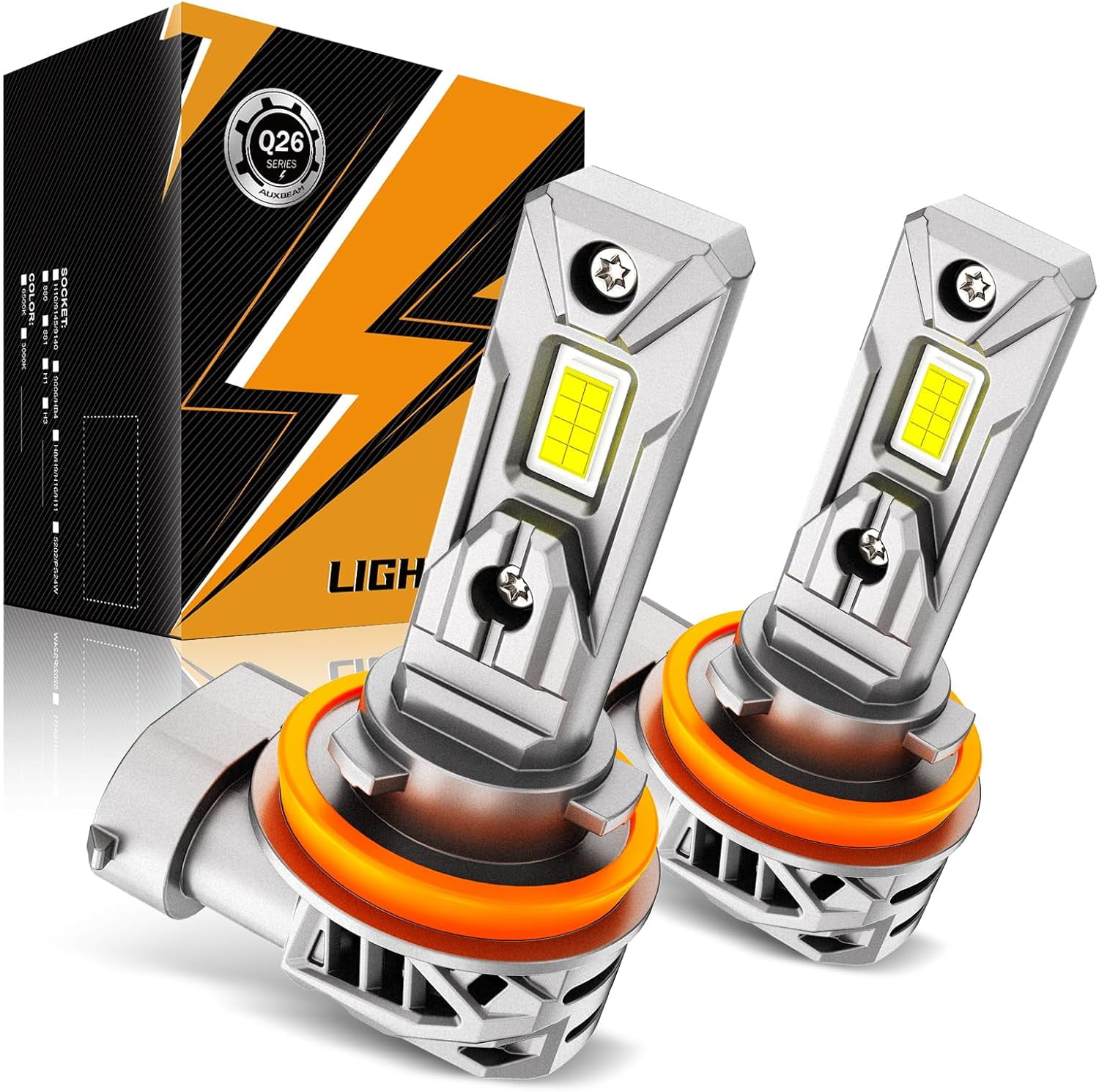 H11 H8 H9 Fog Lights, 20000LM 600% Brighter Wireless H11 Light for Off ...