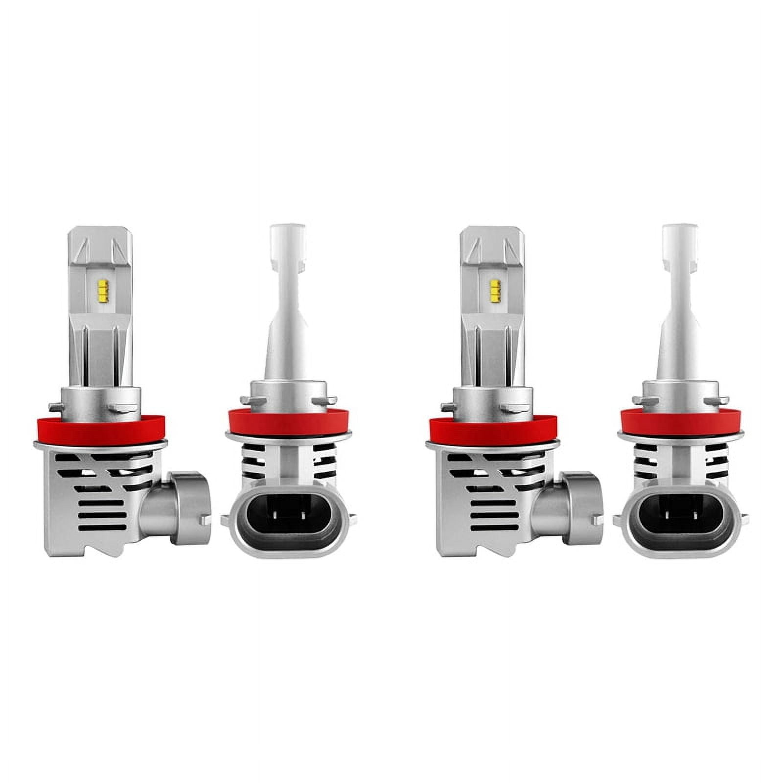 H11 H8 H9 H16 LED Headlight Bulbs 12000Lm Per Set 6500K Cool White ...