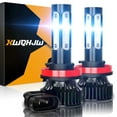 H11 H9 LED Headlight Super Bright Bulbs Kit White 6000K High/Low Beam ...