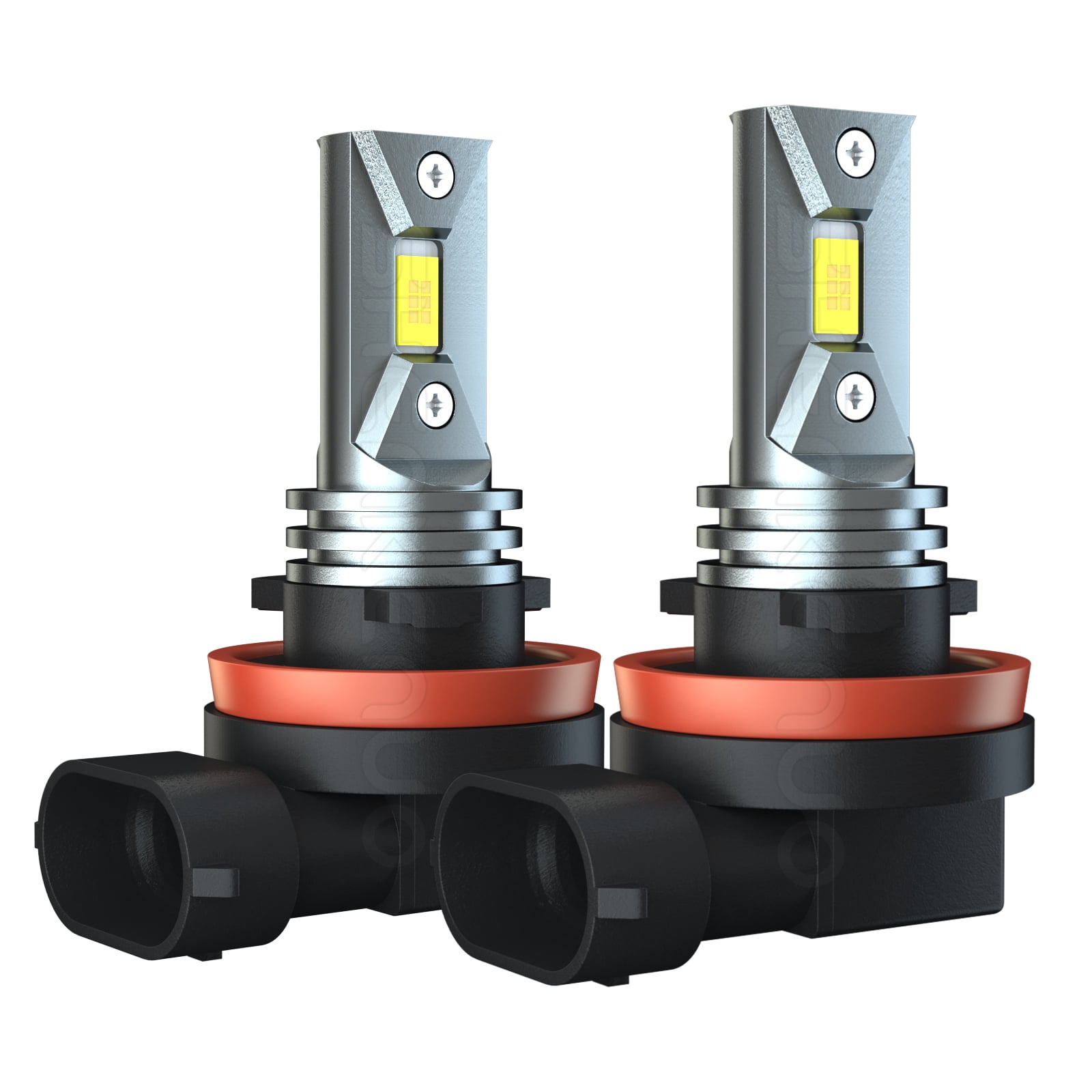 H11 LED Headlight Bulb, 80W 10000lm Per Set,300% Brighter, 6000K Cool White,High Low Beam H8 H9 ...