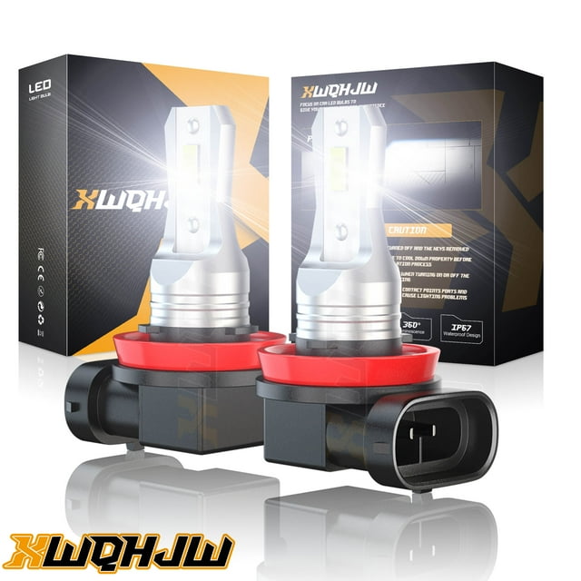 H11 LED Headlight Bulbs, H8 H9 H11 Headlight Bulb,55W 12000lm Per Set, 6000K Cool White,500% ...