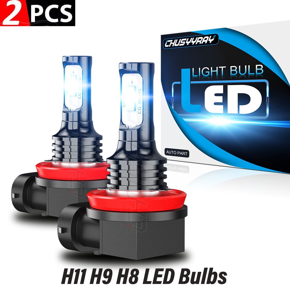 H11 LED Headlight Bulbs High/Low Beam 8000K Ice Blue 2x fit for 2011 ...