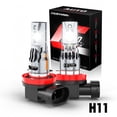 H11 LED Headlight Bulbs Kit High / Low Beam 6500K Super Bright White ...