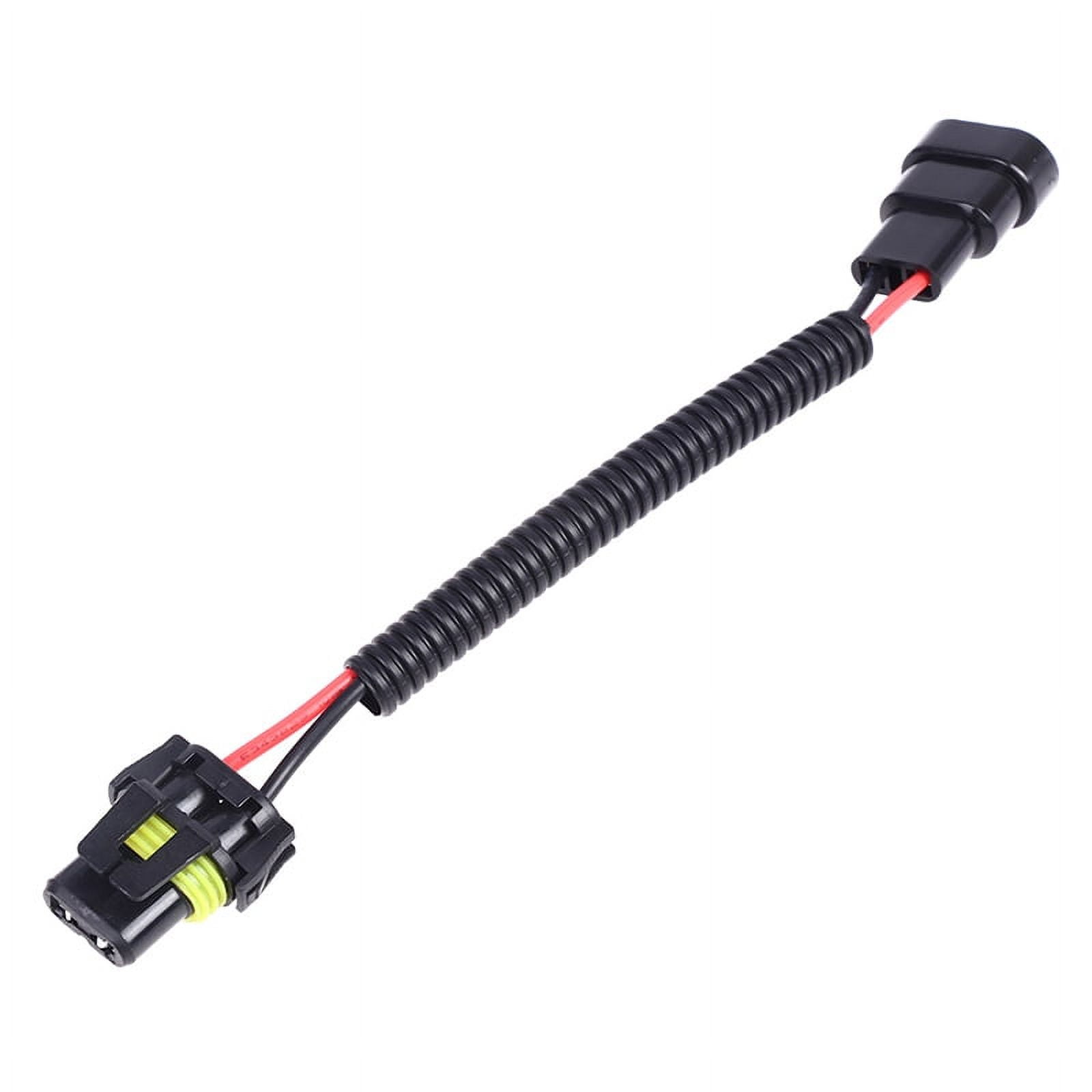 H11 Male to 9005 9006 Female Wiring Harness Adapter Socket for ...