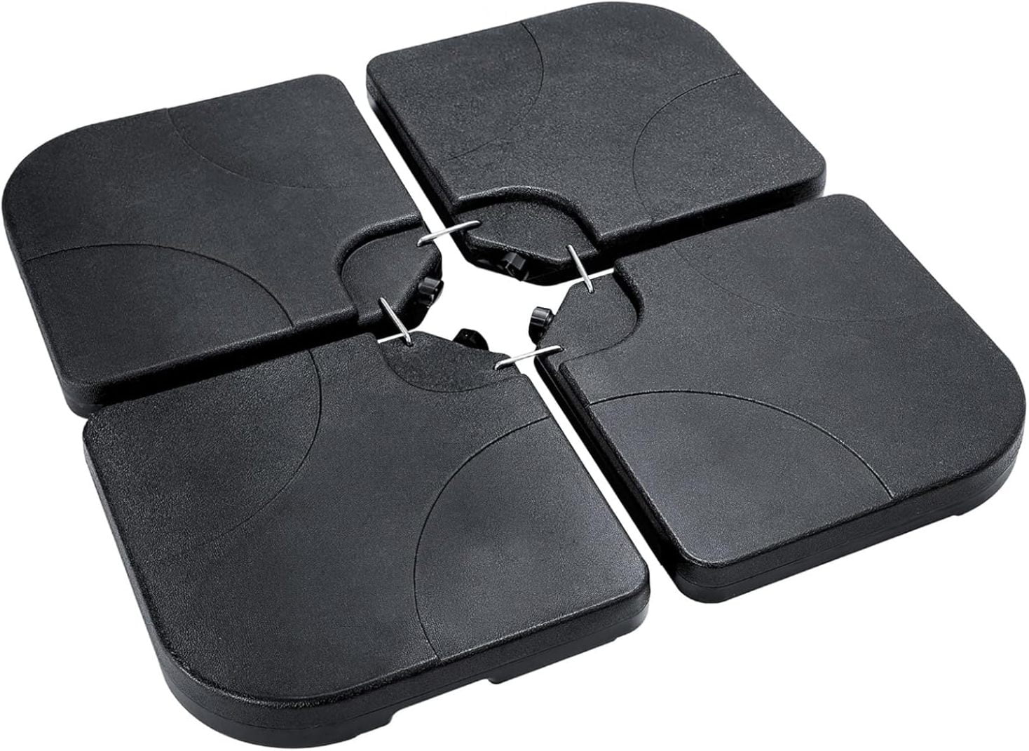 H11 Patio Umbrella Stand Base - 4-Piece 221lbs Outdoor Offset ...