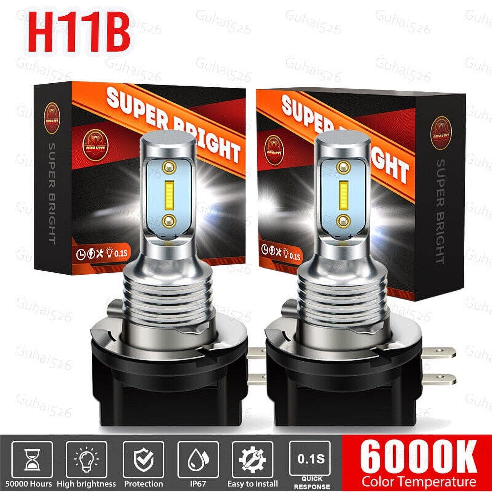 H11B LED Headlight Bulbs Conversion Kit High and Low Beam White Super Bright - Walmart.com