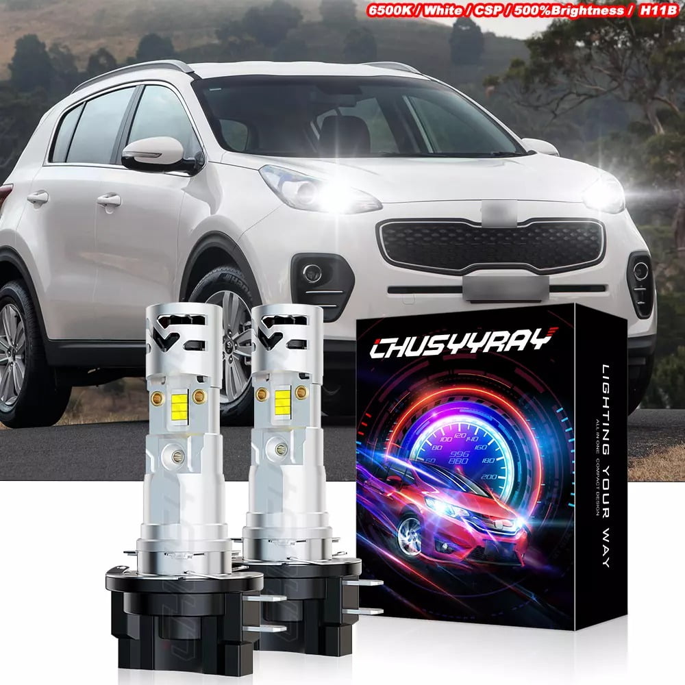 H11B LED Headlight Bulbs Low Beam 6000K White 2x for Kia Sportage 2011 ...