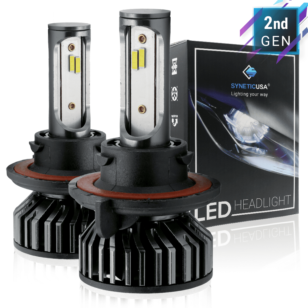 Syneticusa H13 LED CSP Headlight Headlamp CANBUS Error Free Hi Low Beam ...