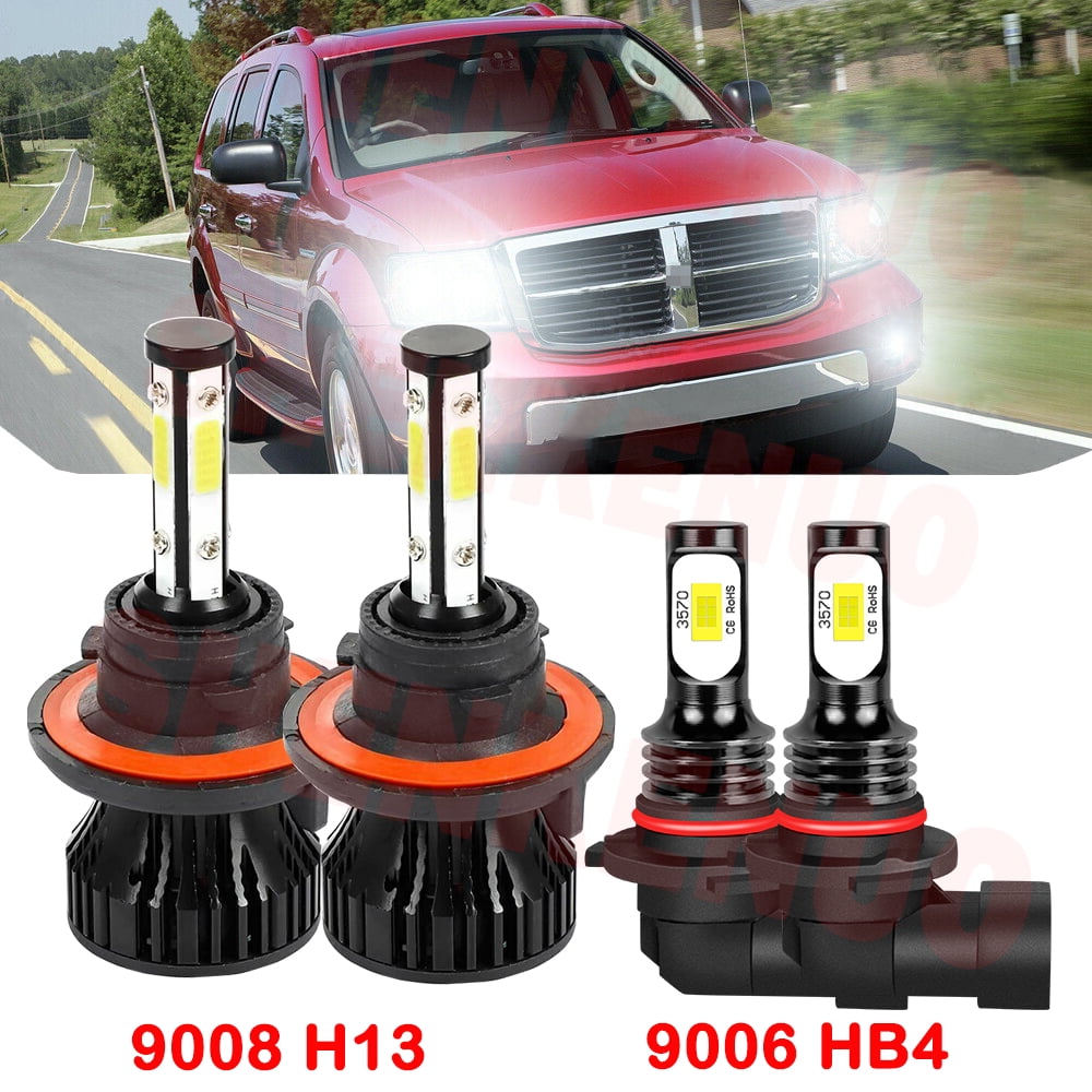 H13 9008 High&Low Beam for Dodge Durango 2004 2005 2006 LED Headlights ...
