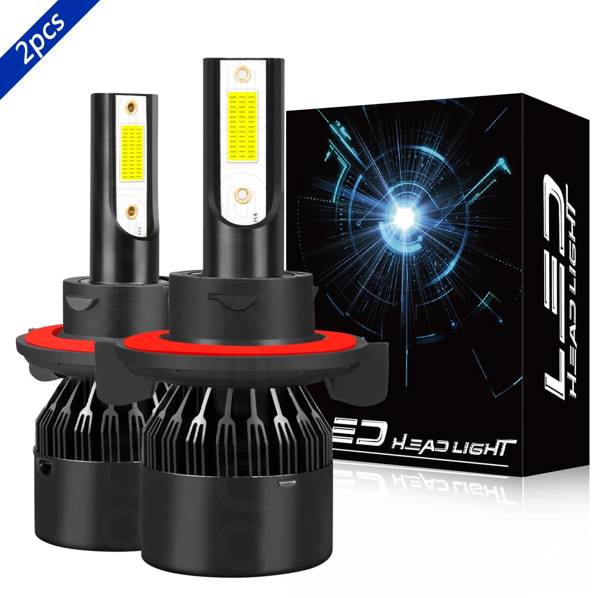 H13 9008 LED Headlight Bulb for 2009-2018 Ford Flex 2010 2011 2012 2013 ...