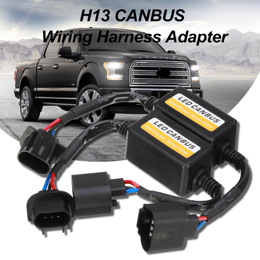 H13 9008 LED Headlight Error Free Canbus Decoder for Dodge Anti-Flicker ...