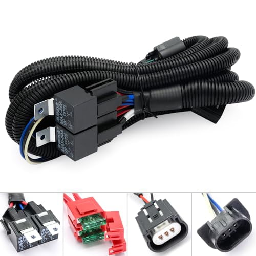 H13 9008 LED Headlight Relay Wire Harness Compatible with 2006 2007 ...