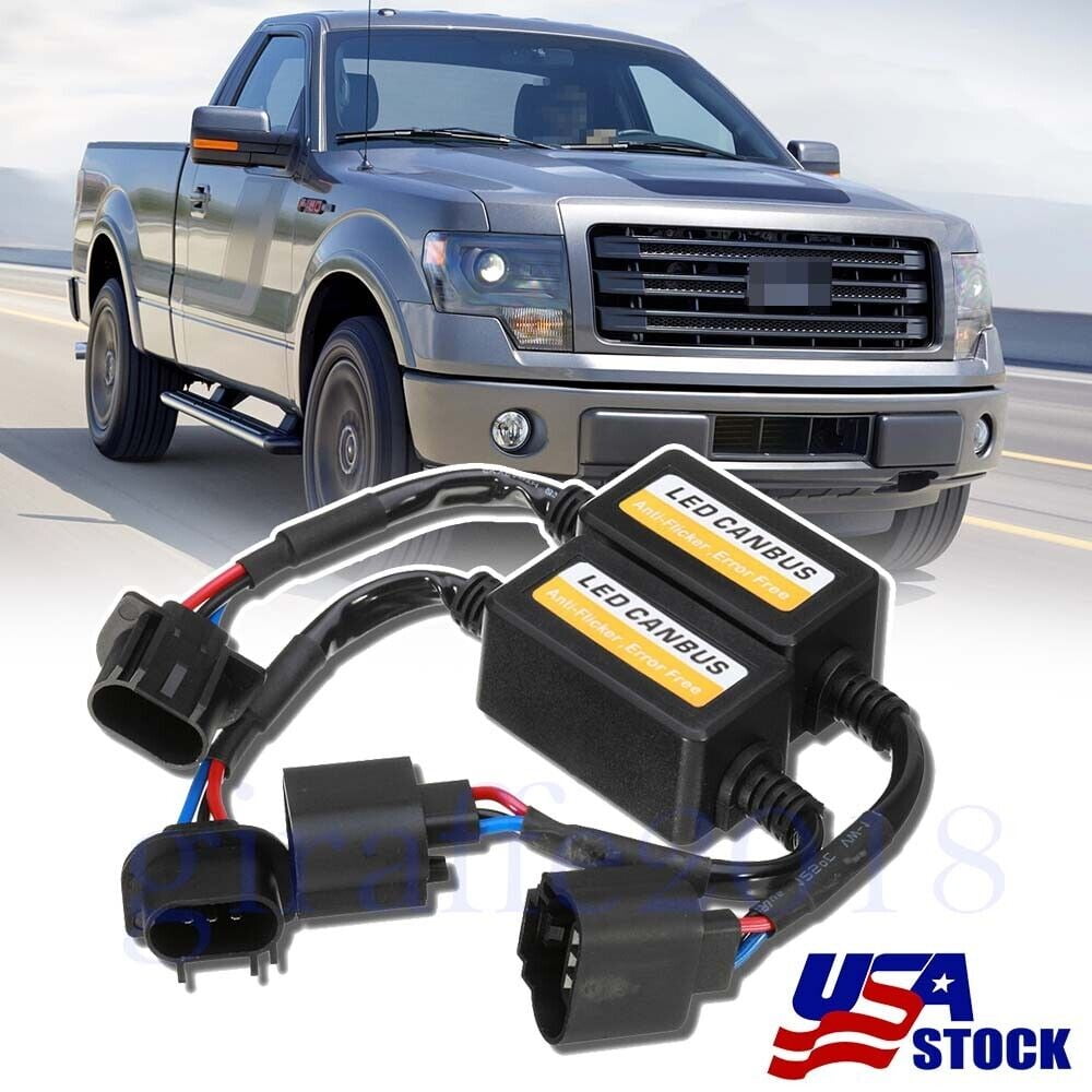 H13 9008 Load Resistor Kit HID Relay Harness LED Anti Flicker Error ...