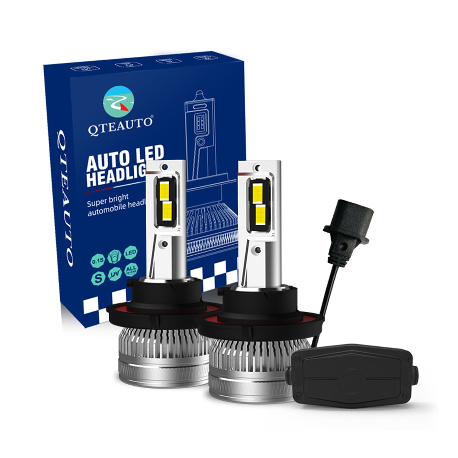 H13 LED Bulb Super Bright High Beam Low Beam 140W, 12V, Color ...