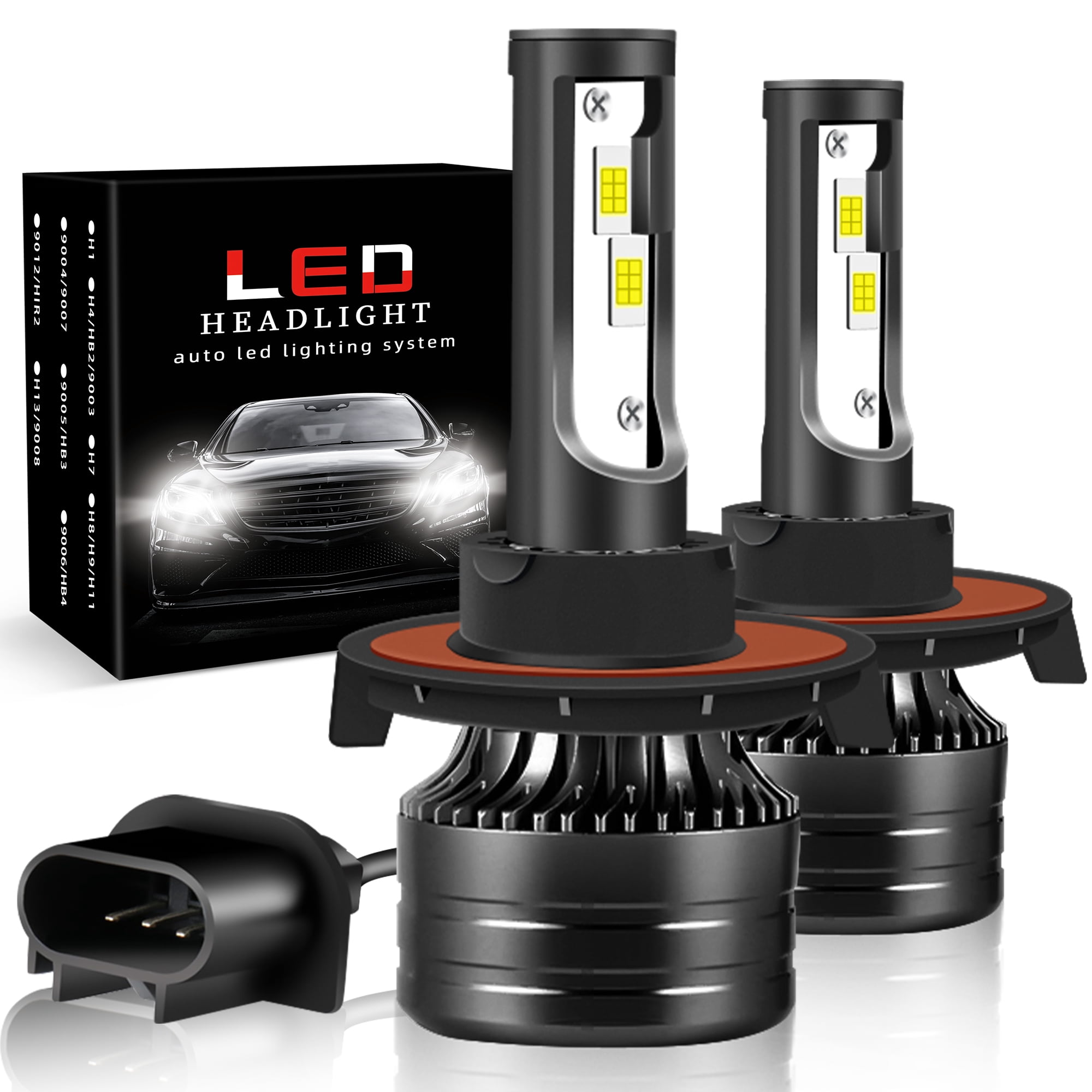 H13 LED Headlight High Low Beam Combo Kit Fits Dodge Challenger 2011 ...
