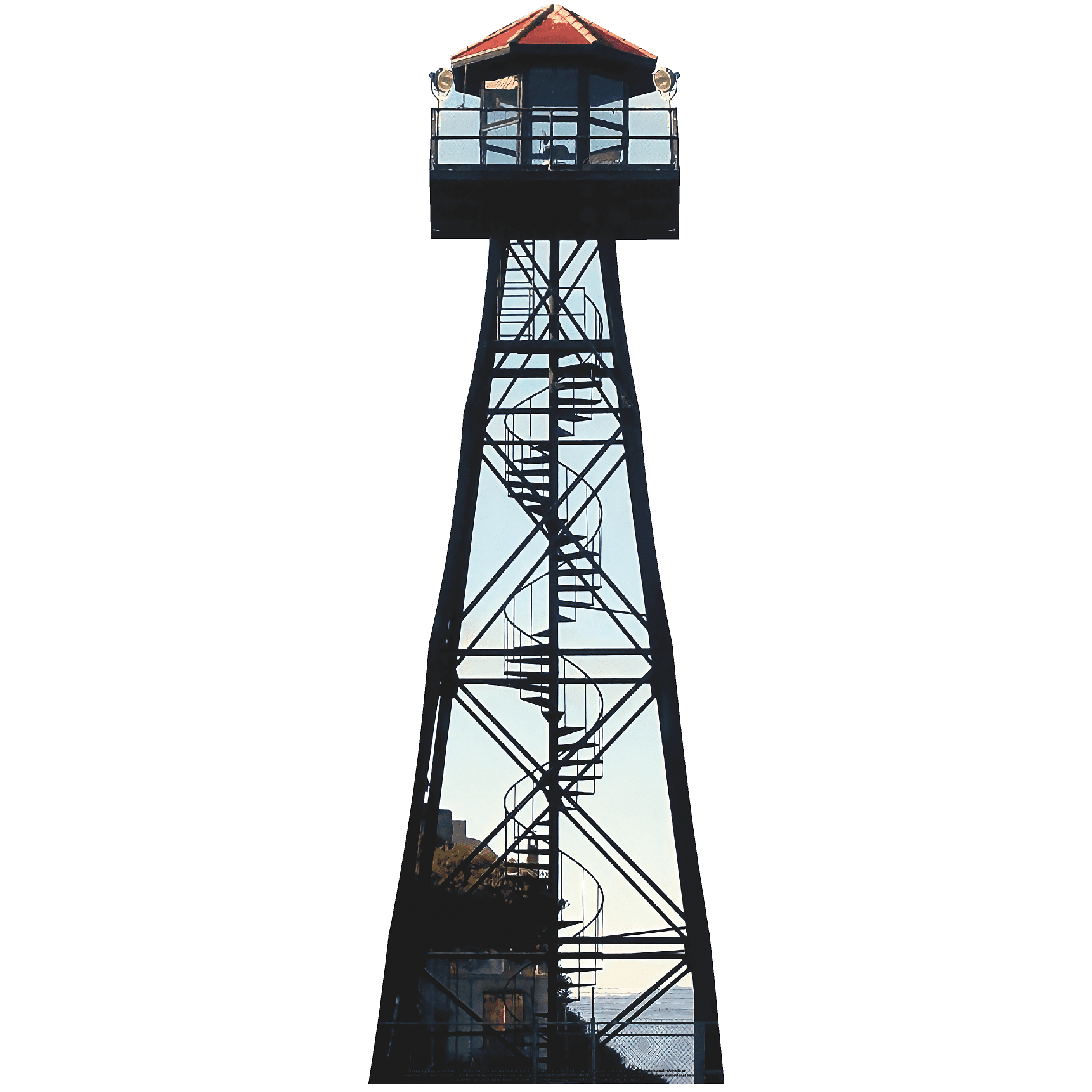 H13543 Alcatraz Prison Guard Tower Cardboard Cutout Standee Standup ...