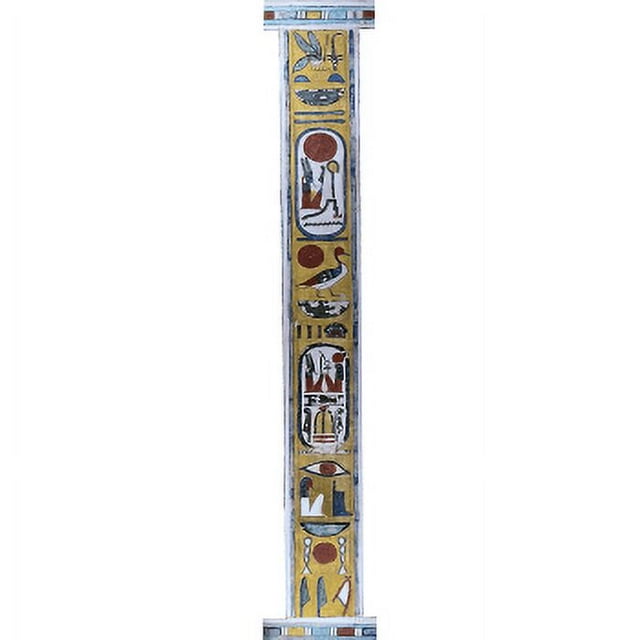 H13572 Hieroglyph Pillar Column Valley of Kings Chamber Ancient Egypt ...