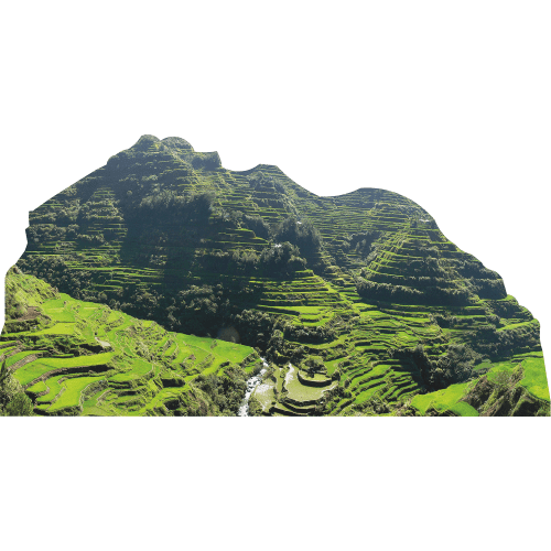 H13628 Banaue Rice Terraces Philippines Cardboard Cutout Standee ...