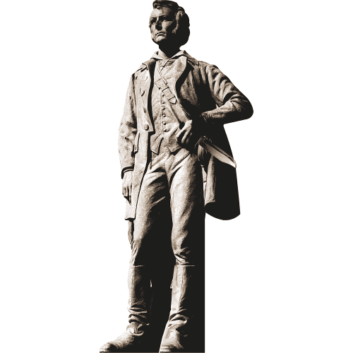 H13651 James Jim Bowie Statue Texas Alamo Hero Cardboard Cutout Standee ...
