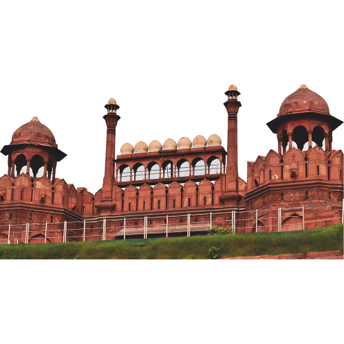 H13664 Lal Quila Delhi Red Fort India Cardboard Cutout Standee Standup ...