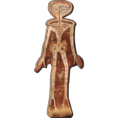 H13668 Indian Ancient Alien Cave Painting Cardboard Cutout Standee ...
