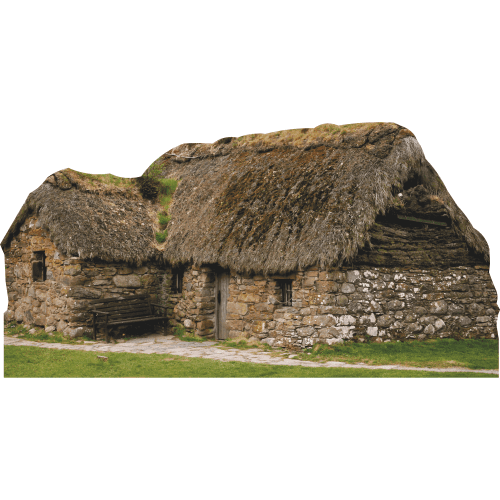 H13692 Culloden Battlefield Old Leanach Cottage Cardboard Cutout ...