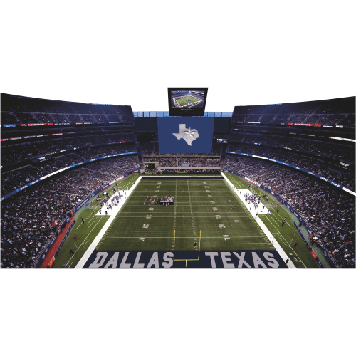 H13709 Dallas Texas Football Stadium Lone Star State Field Cardboard ...